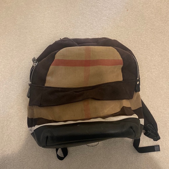Burberry | Bags | Battered Authentic Burberry Backpack Best As A ...